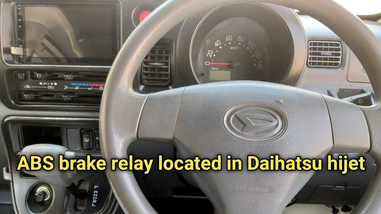 Do you know where is the ABS brake relay located in Daihatsu hijet ...