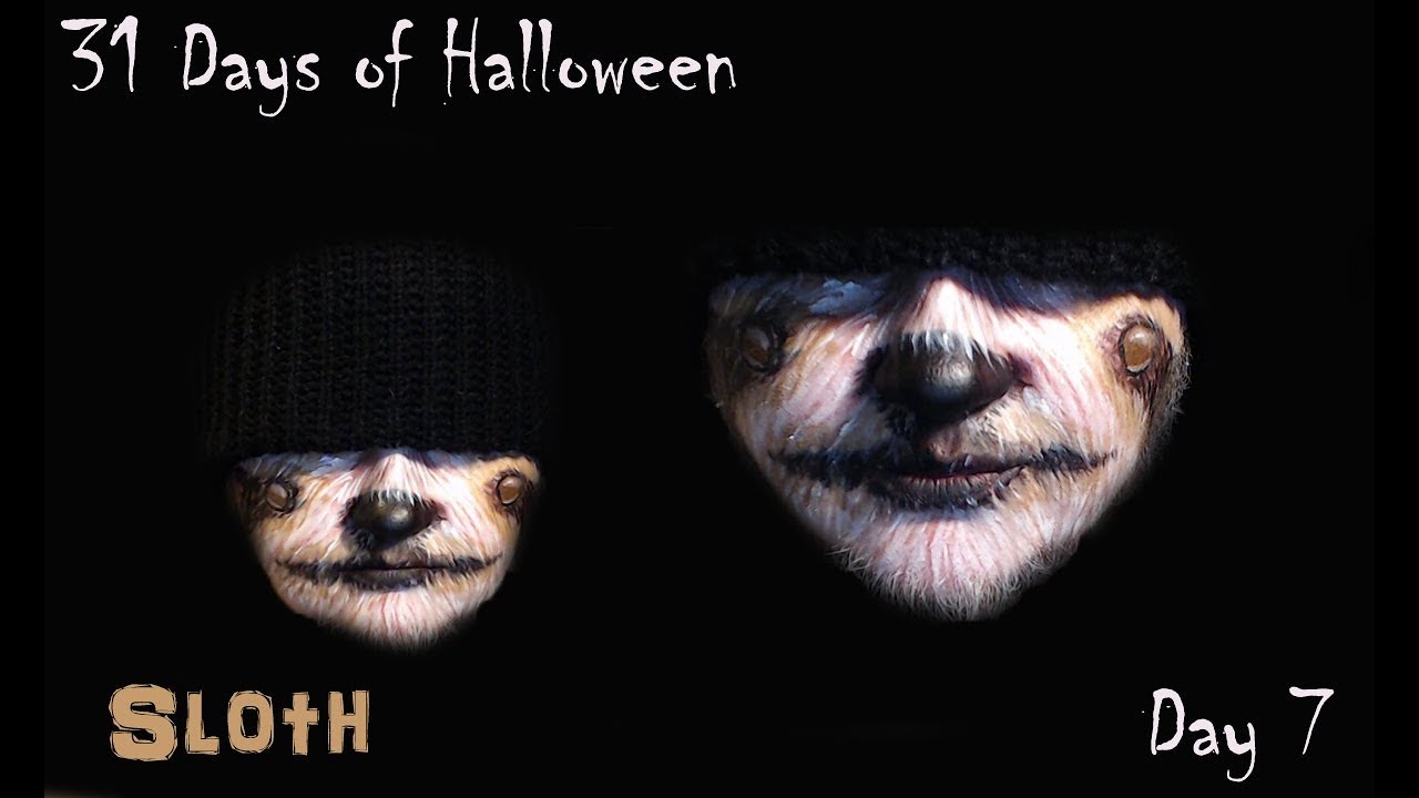Sloth Makeup Tutorial[31 Days of Halloween][Day 7] - YouTube