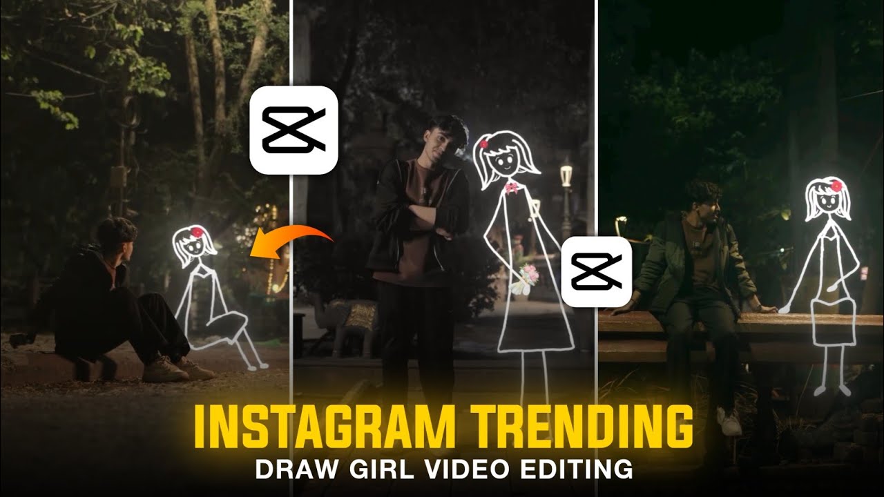 Instagram Trending Draw Girlfriend Reels Editing | Draw Girlfriend ...