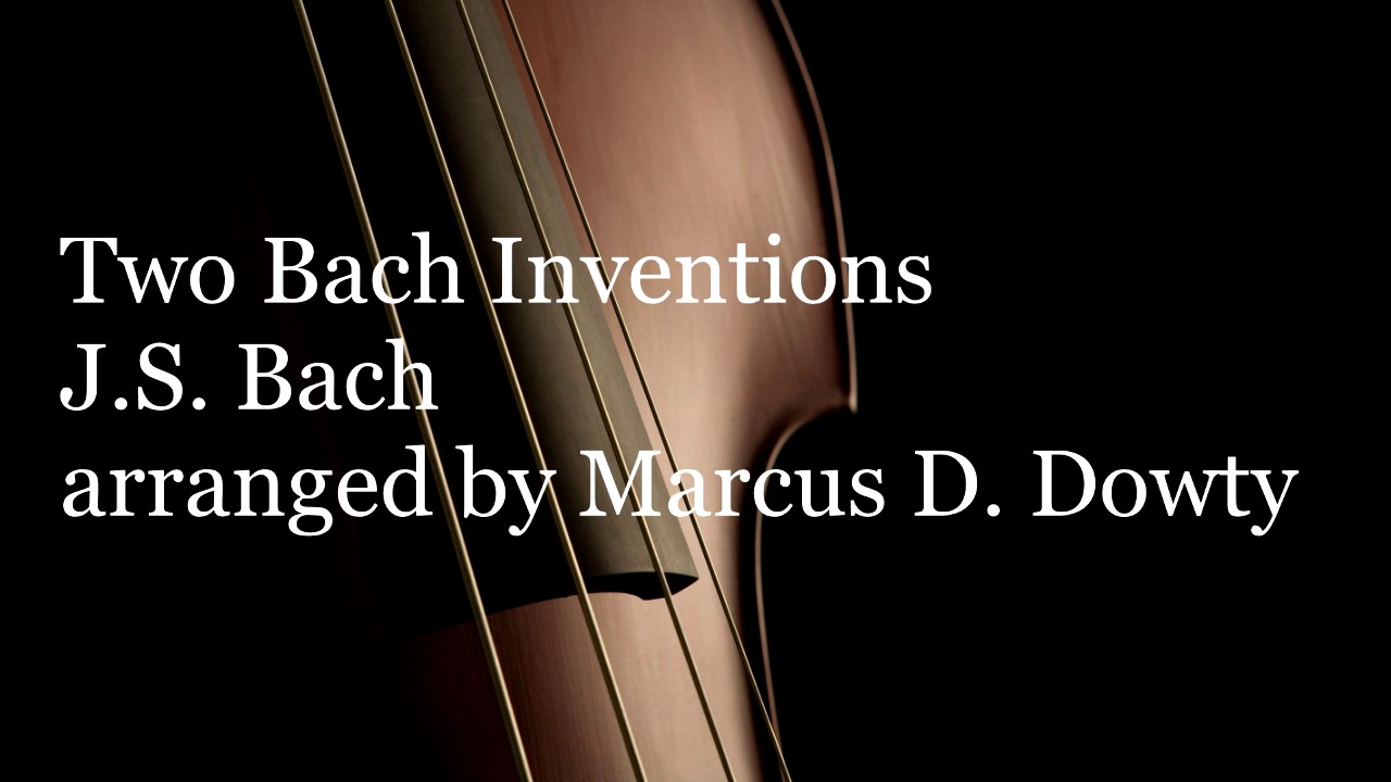 J.S. Bach - Two Bach Inventions (Professional Studio Recording) - YouTube