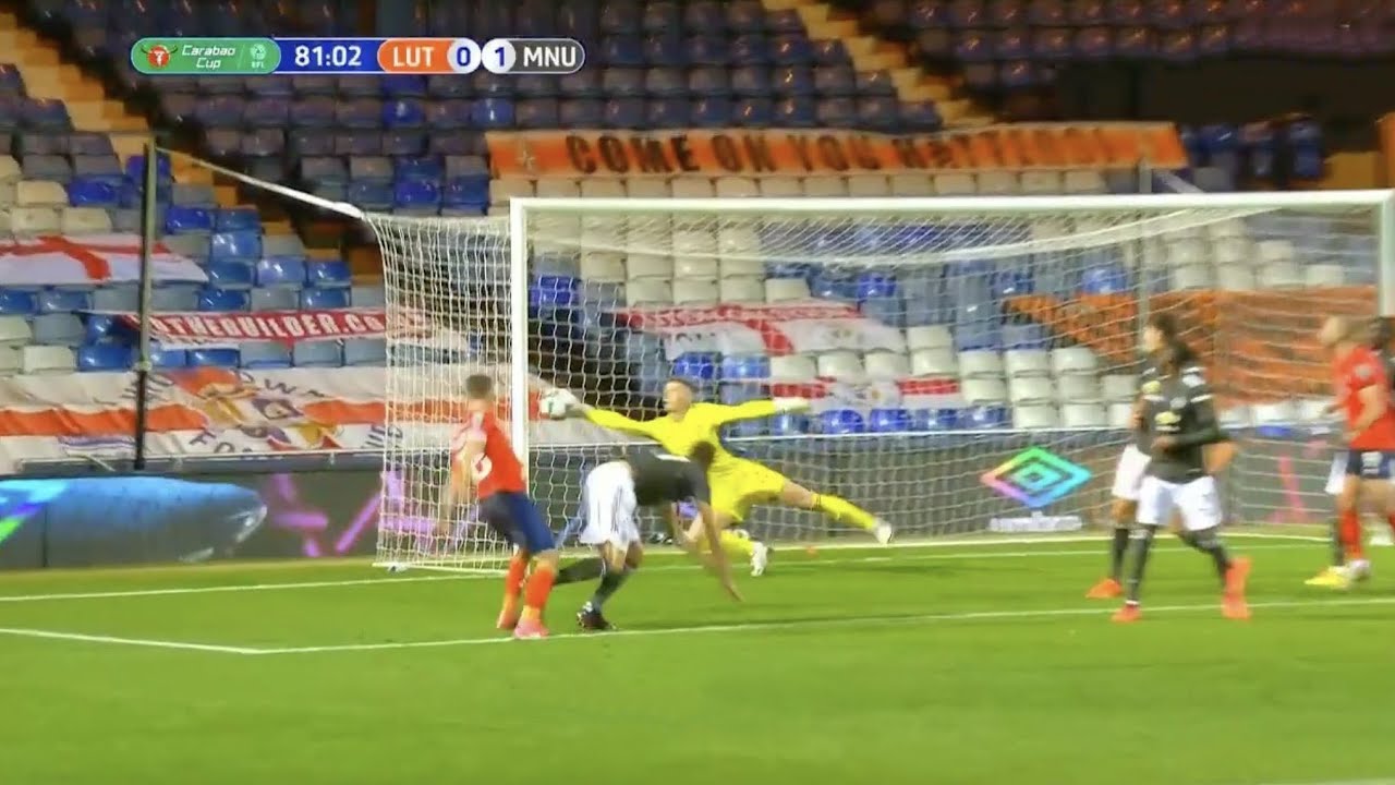 Dean Henderson Great Save | Luton Town Vs Manchester United - YouTube