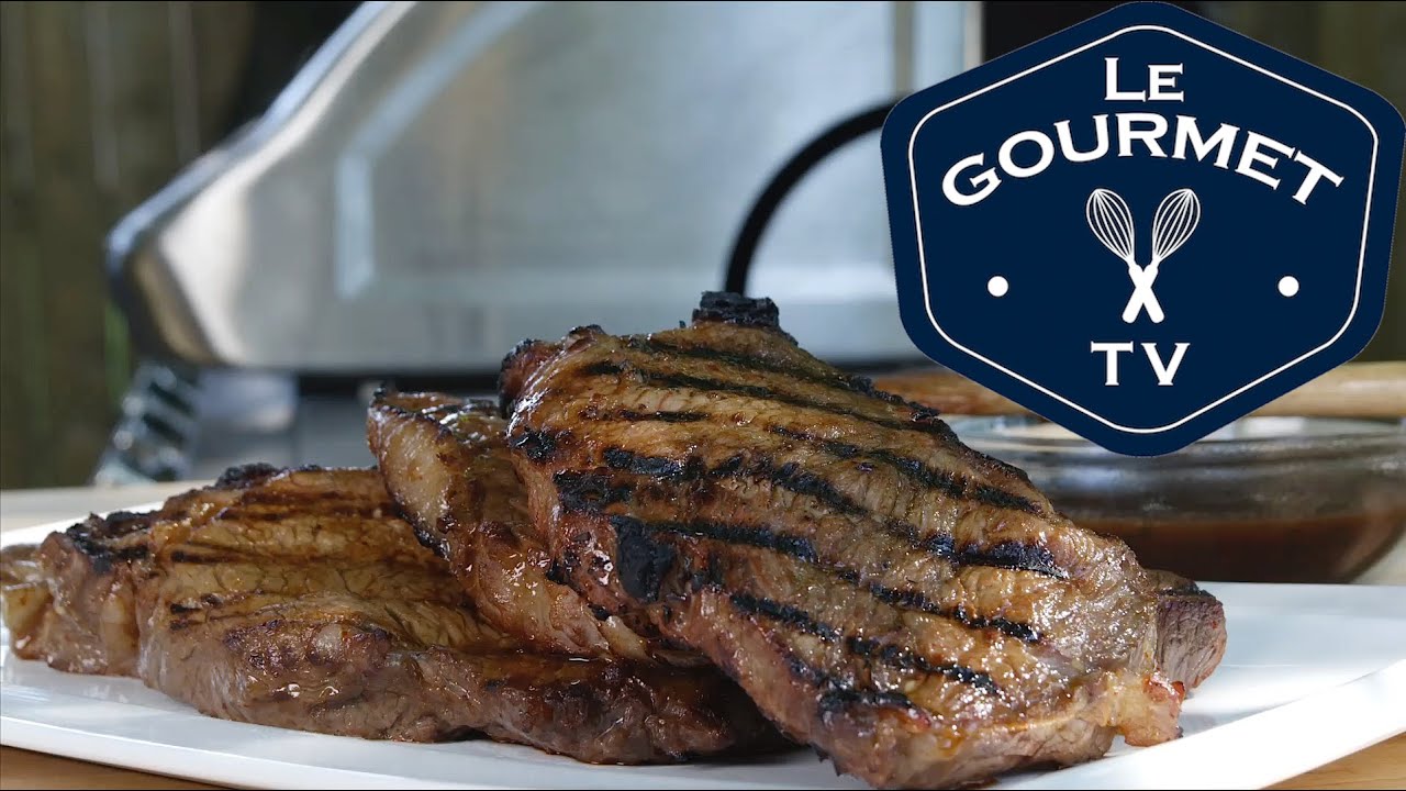 Striploin Steak with Coke Barbecue Sauce Recipe - LeGourmetTV - YouTube