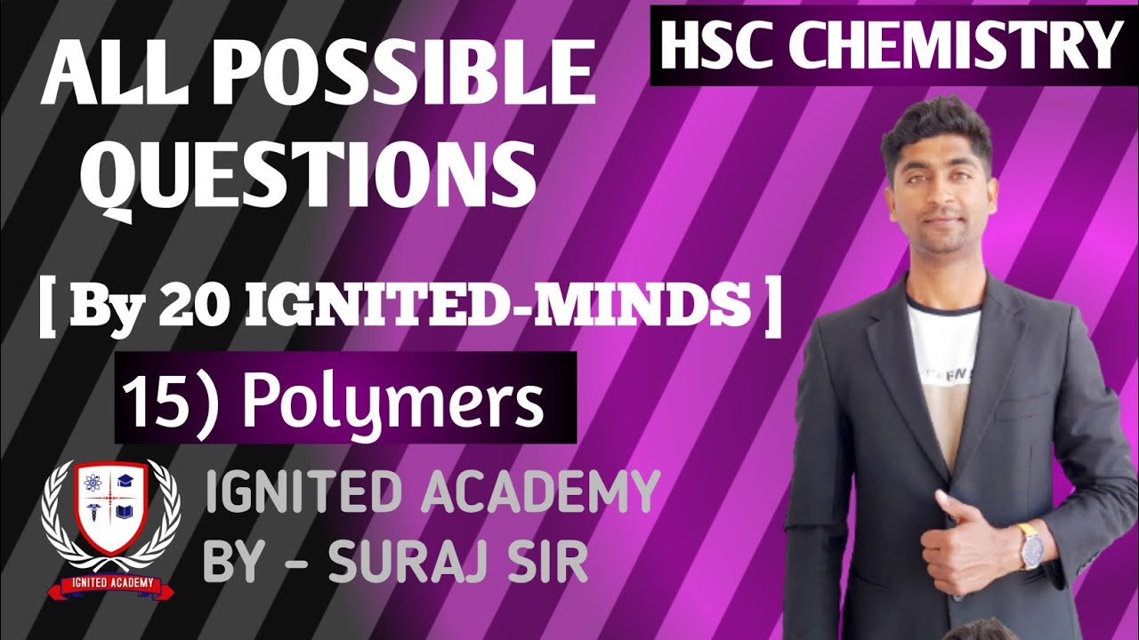 Hsc Board Chemistry | All Possible Questions | Polymers | Ignited ...