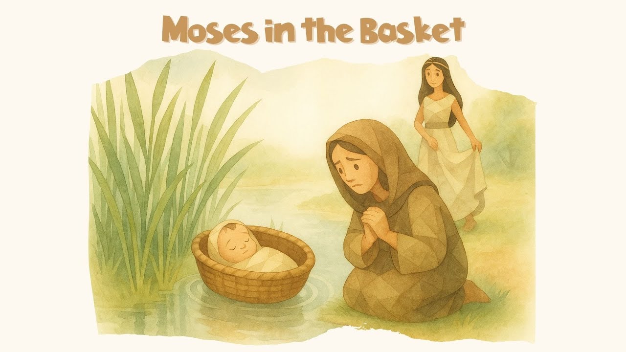Moses in the Basket 🧺 | Gentle Bible Bedtime Story for Kids - YouTube