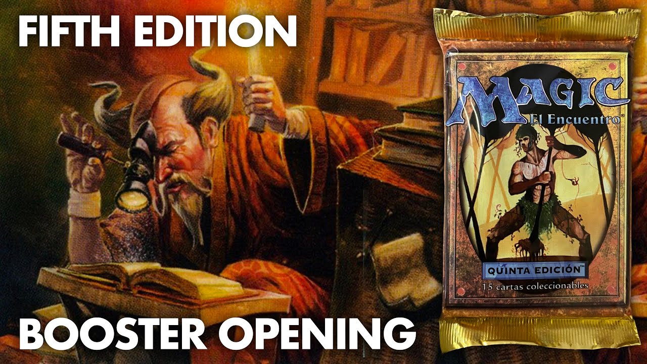 Old School MtG: Fifth Edition booster opening - YouTube
