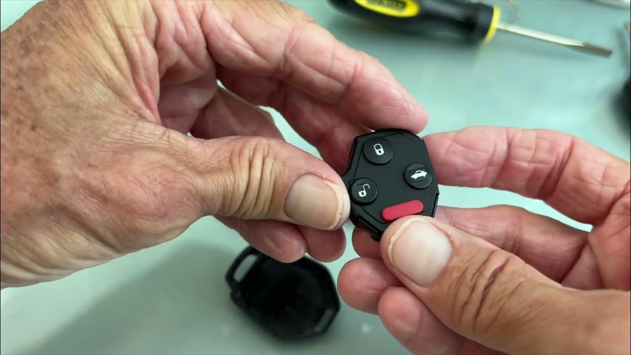 How to change the battery in a 2019 Subaru key Fob - YouTube