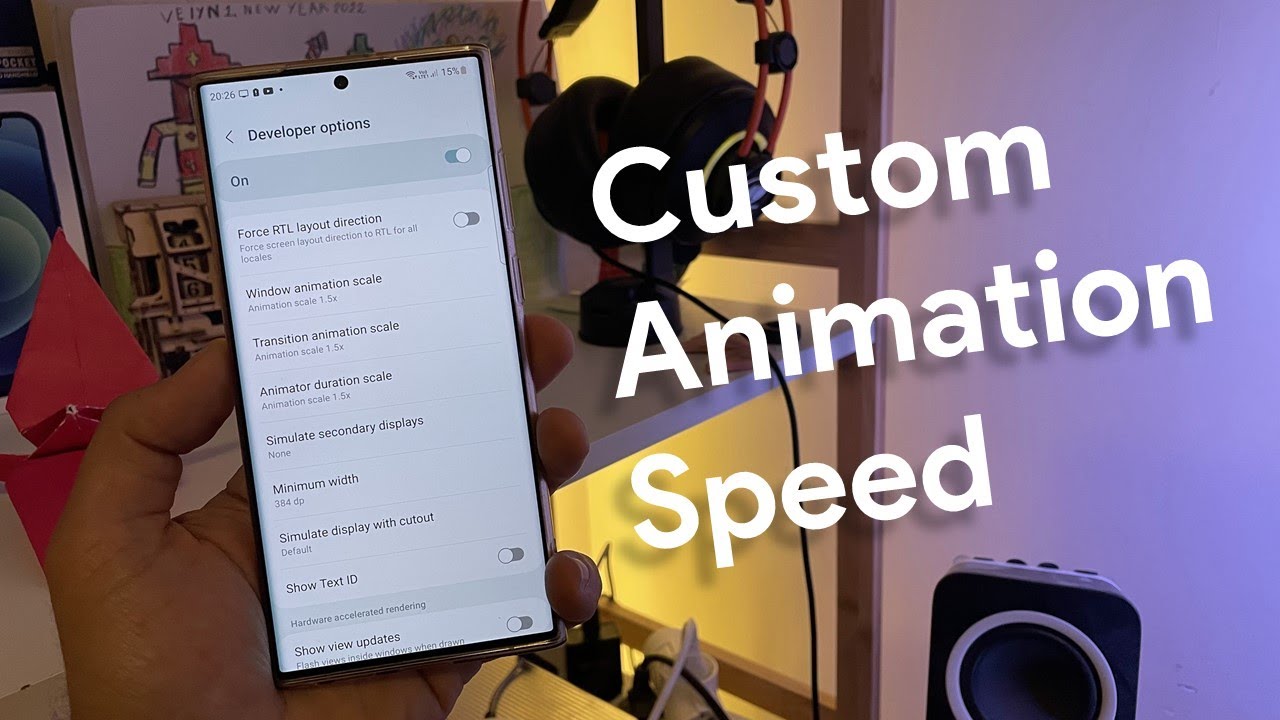 How to SET CUSTOM ANIMATIONS speed in Samsung One UI! - YouTube