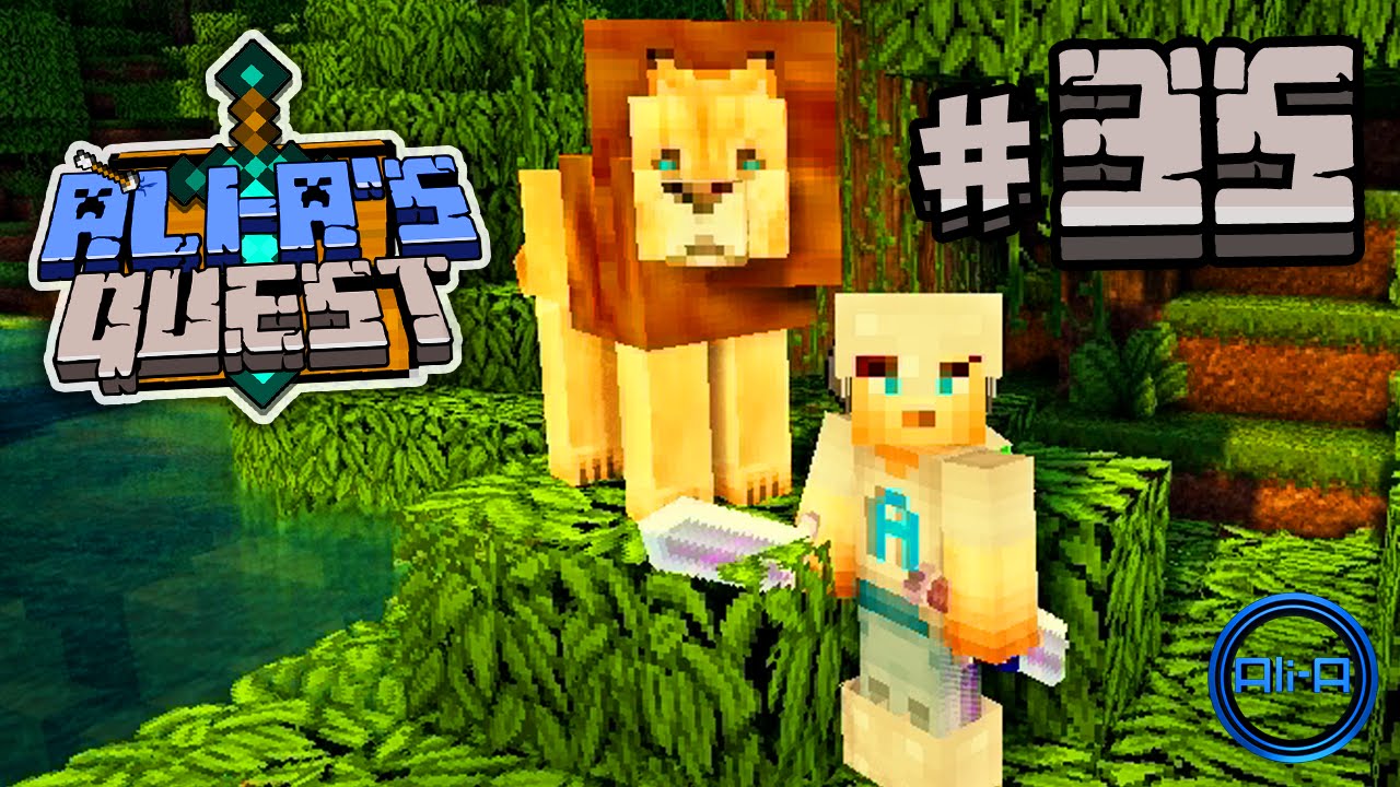 Minecraft - Ali-A's Quest #35 - "KING OF THE JUNGLE!" - YouTube