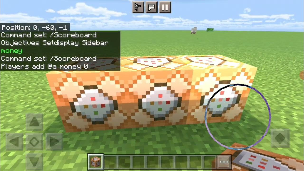 How To Make Money Scoreboard in Minecraft Only 3 Command_Blocks - YouTube