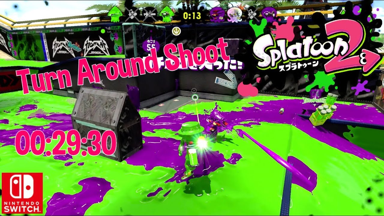 Nintendo Splatoon 2 Turn Around Shoot Charger Rainmaker Gameplay ...