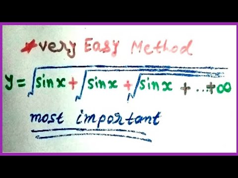 12th Math differentiation vvi question || differentiation infinity ...