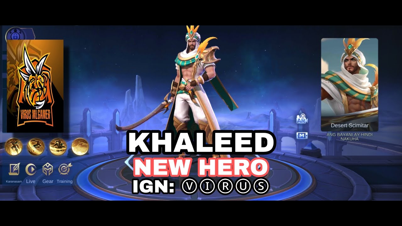 KHALEED NEW HERO IN MOBILE LEGEND - YouTube