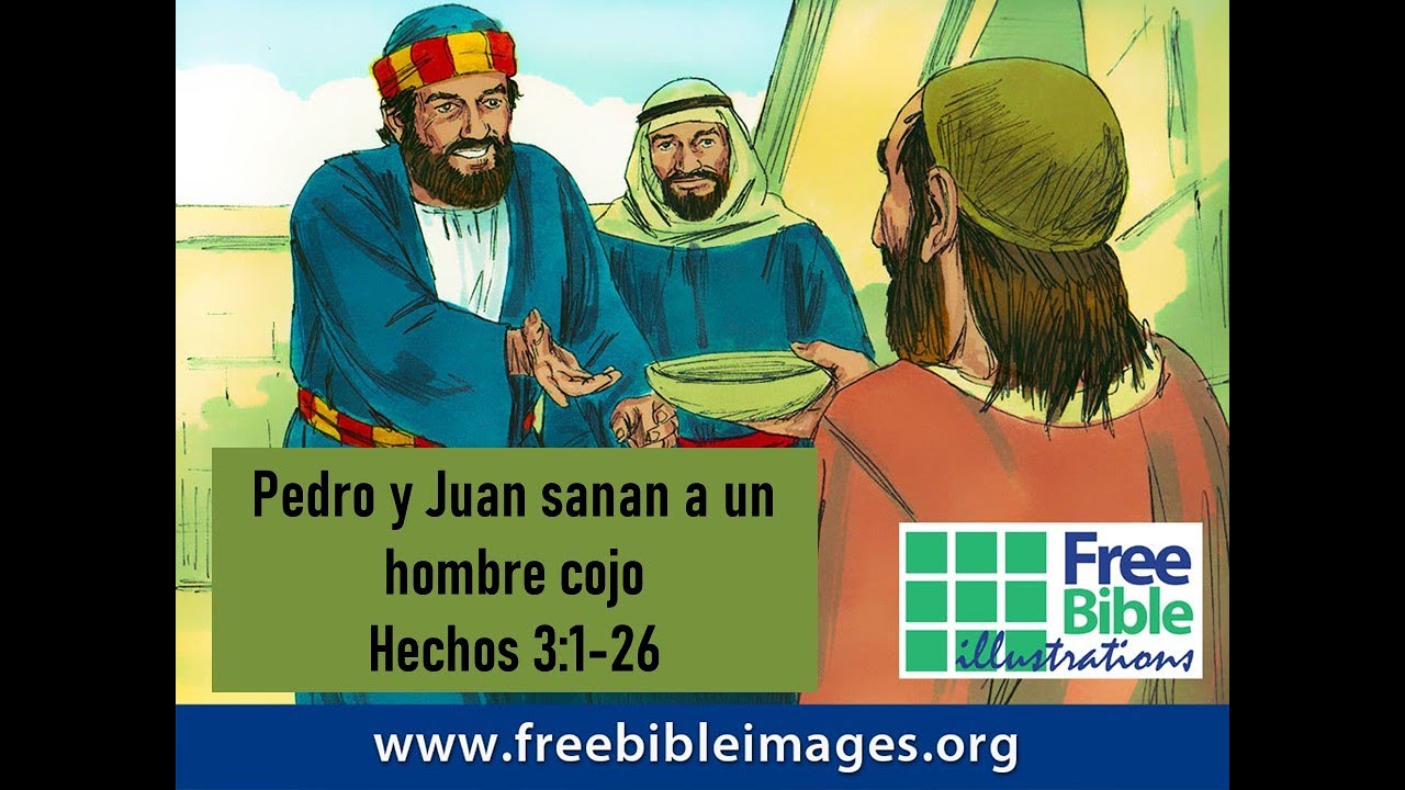 Pedro y Juan sanan a un cojo Hechos 3 - YouTube