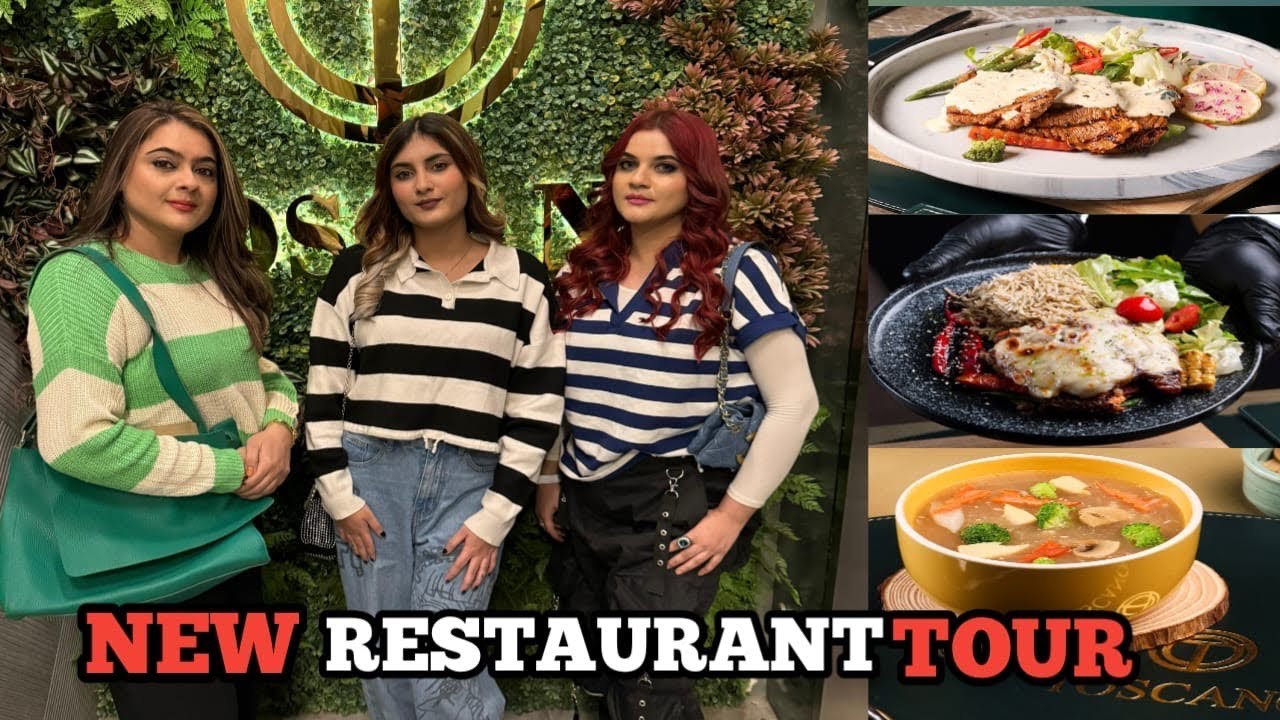 Newly opened Restaurant TOSCANO | Luxurious Italian Restaurant | Karachi | Happy Siblings - YouTube