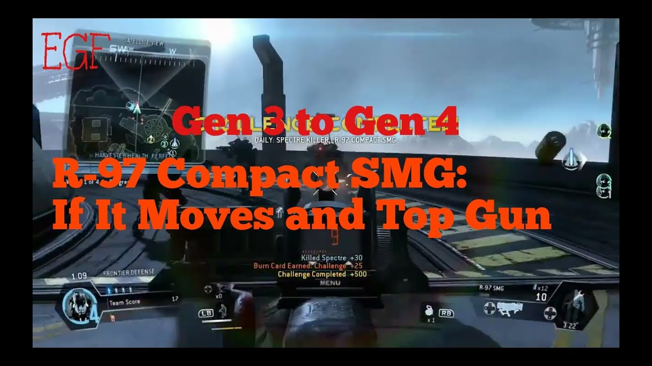 Titanfall- R-97 Compact SMG If It Moves and Top Gun Challenges - YouTube