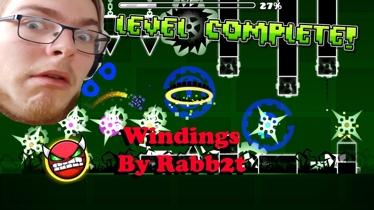 CONFUSING! Geometry Dash: Windings COMPLETE - YouTube