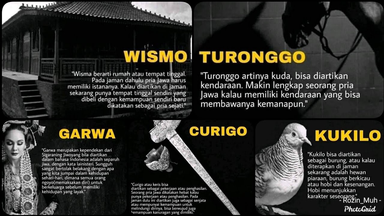 Arti Makna Dari Wismo, Turonggo, Garwa, Curigo Dan Kukilo Bagi Seorang ...