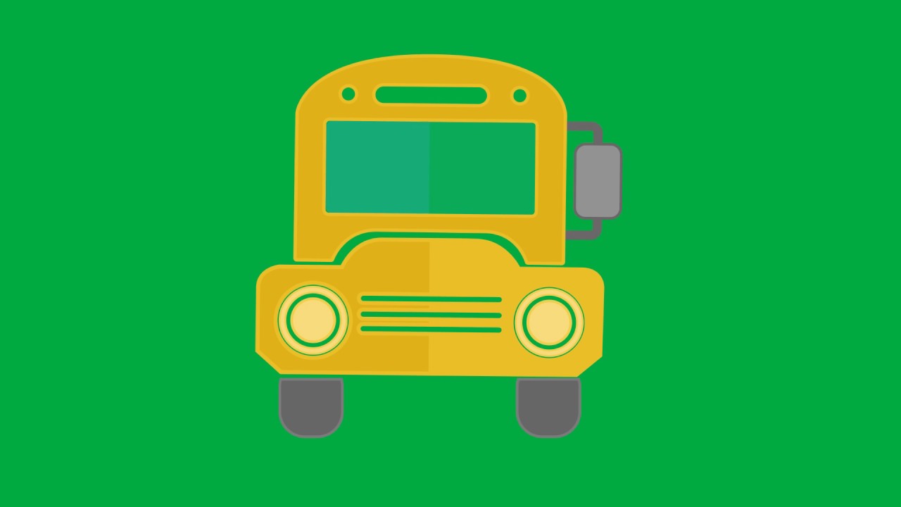 School Bus Green Screen - YouTube