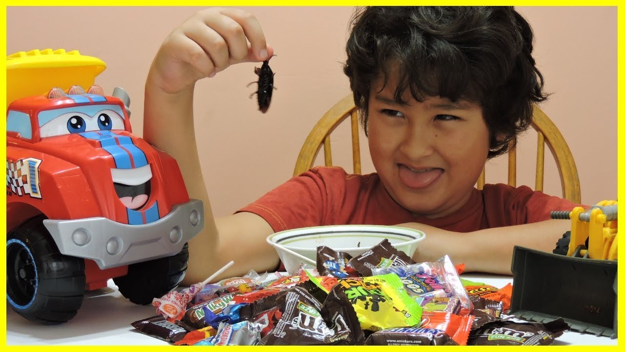 Crazy Cockroach Prank Shawn while Plowing Chocolate and Candies - YouTube