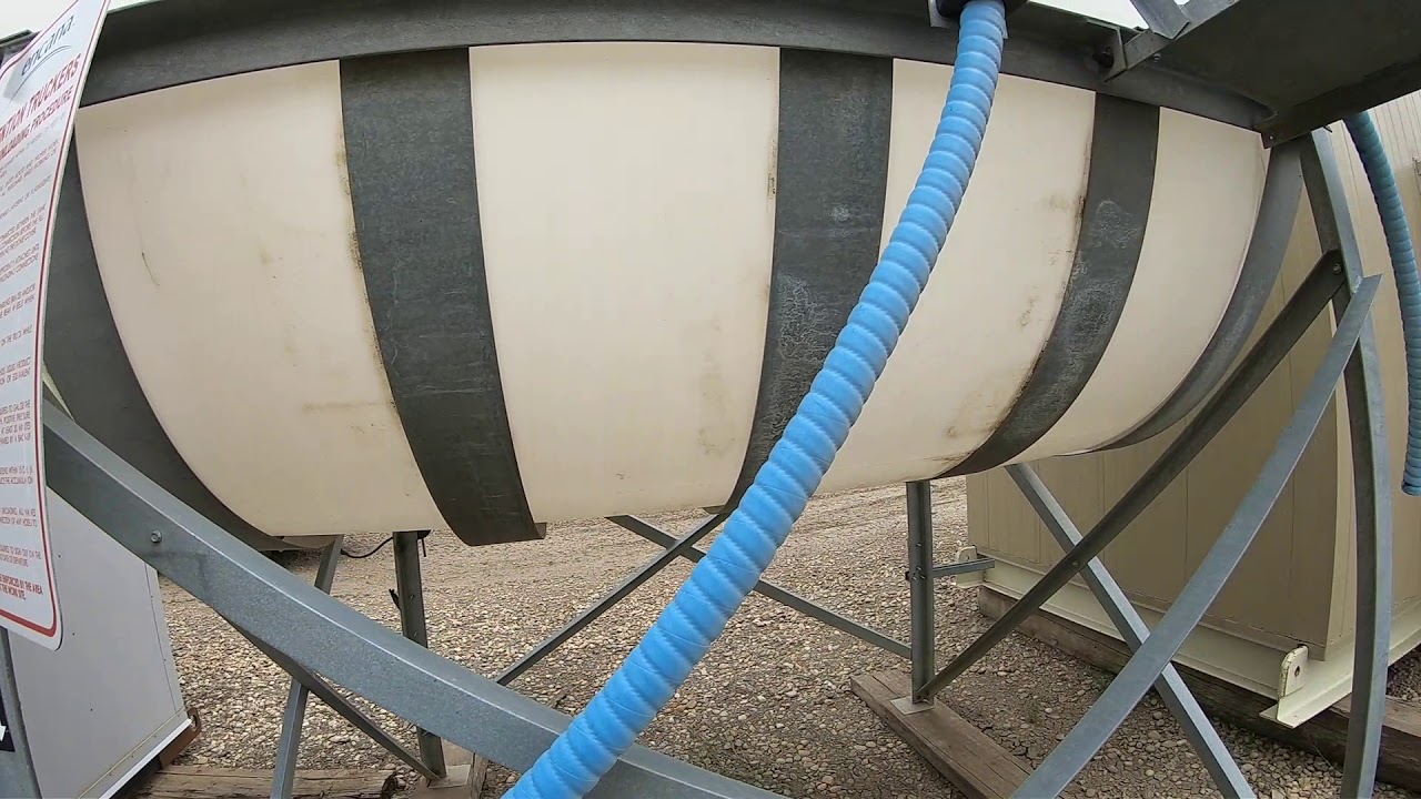 1000 gal Plastic SW Tank w/ Stand 14860 - YouTube