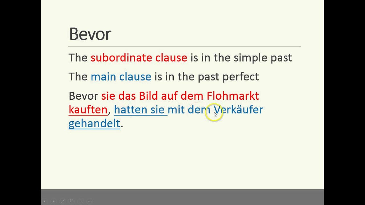 German Grammar: Past Perfect Tense with Conjunctions - YouTube