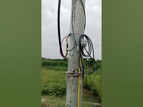 bijli ka meter he utaar dia . and kahty ky meter he ptcl k poll per lga HOA tha .. - YouTube