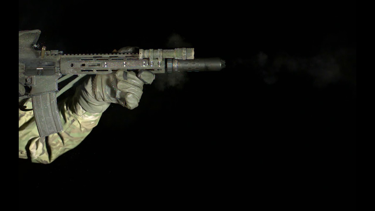 SR-15 Slow Motion - SilencerCO Saker 556k ASR - YouTube