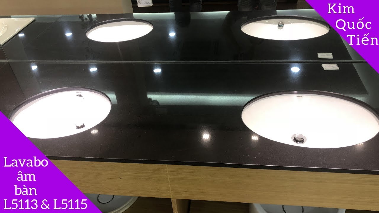 Lavabo Caesar âm bàn L5113 & L5115 - YouTube