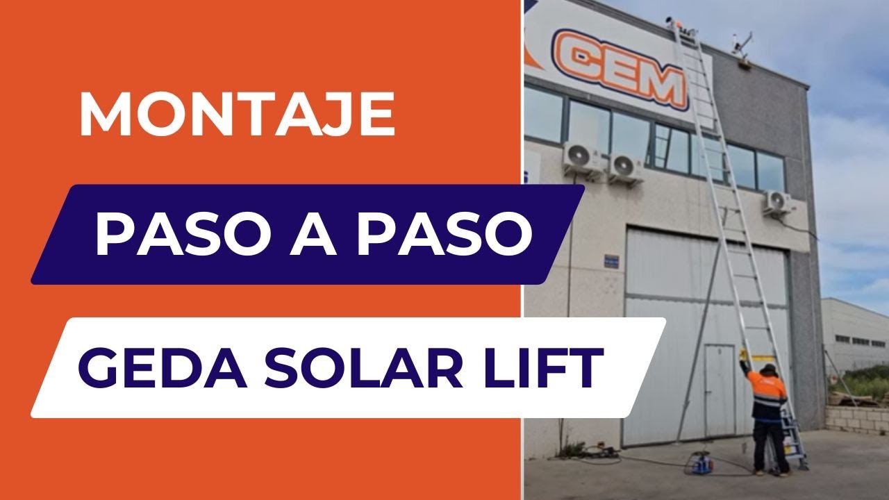Montaje paso a paso Geda SOLAR LIFT - CEM Elevadores - YouTube