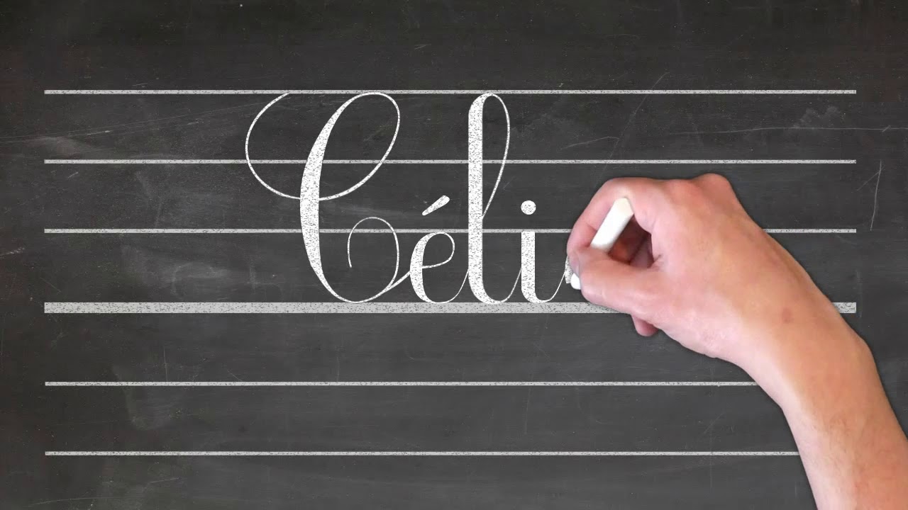 Ecrire Célia 🖋 prénom lettres cursives attachées 📕 Ecole Primaire - CP ...