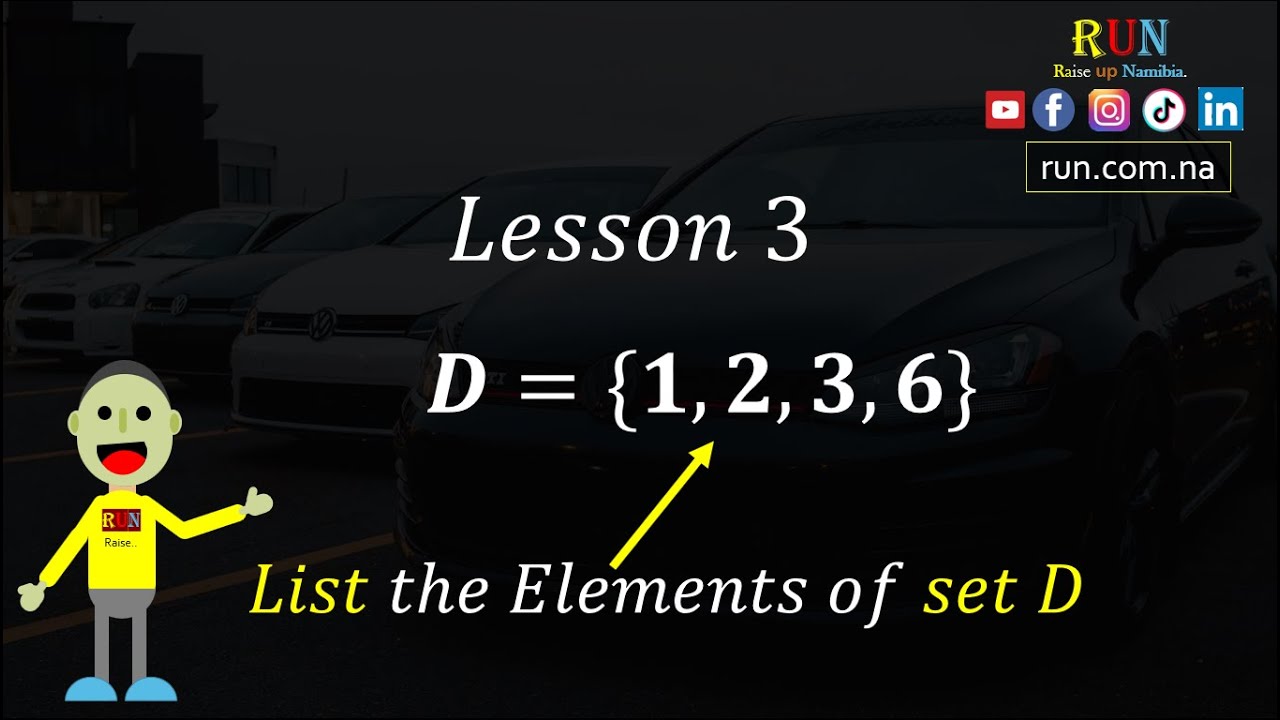 Sets | lesson 3 | Roster Form | How to List Elements of a Set - YouTube