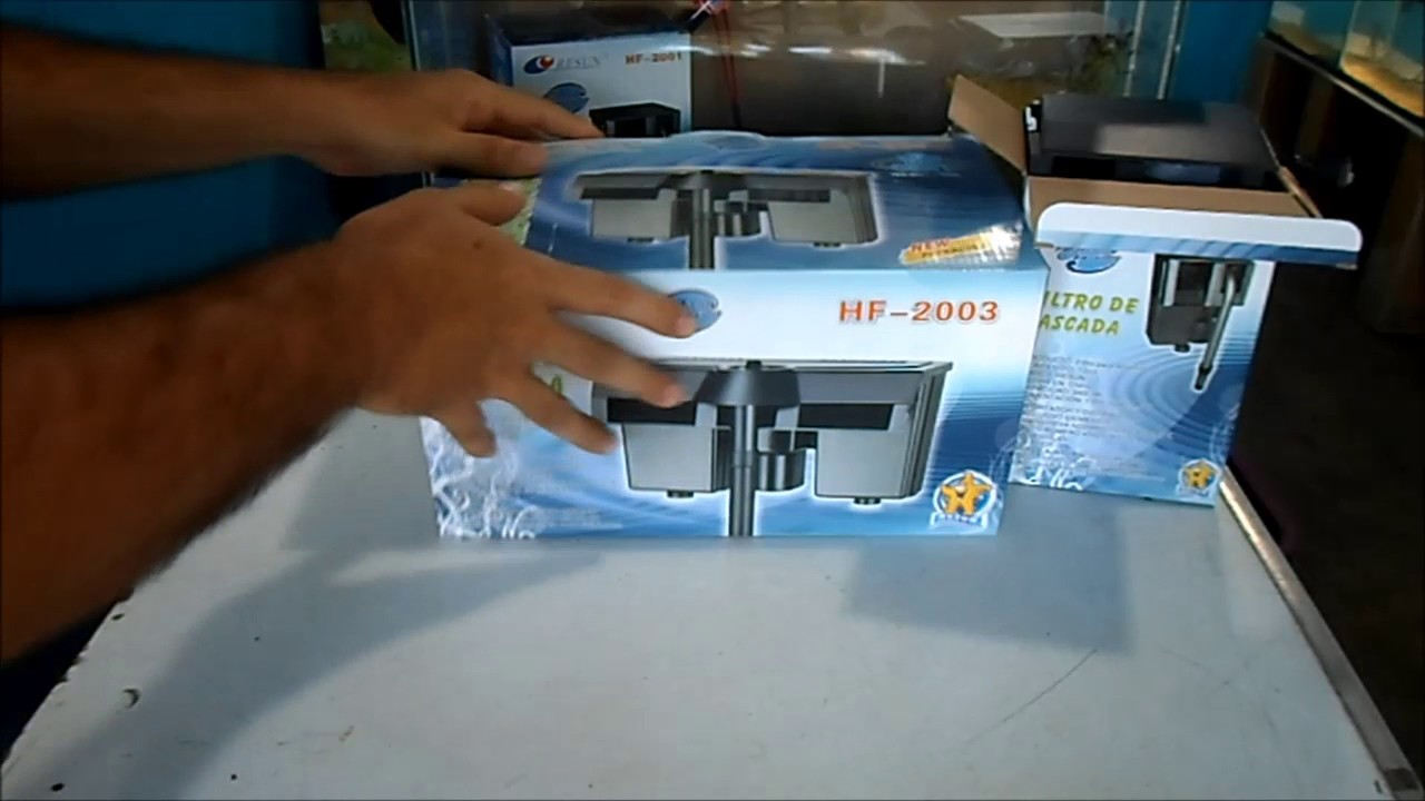 Unboxing de Filtros de Cascada Resun HF-2000, HF 2001 Y HF-2003 - YouTube