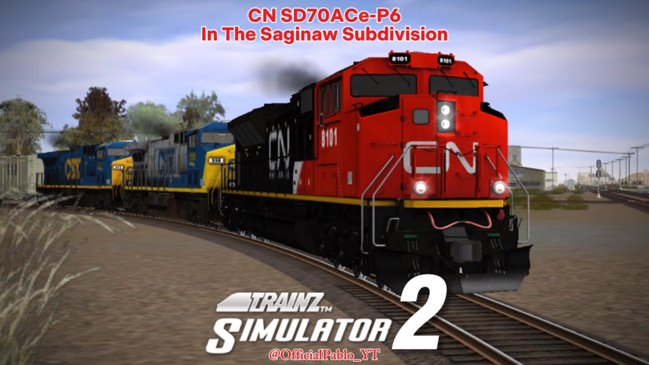 Trainz Simulator 2 - CN SD70ACe-P6 Leads Broken Down CSX Tanker Train ...