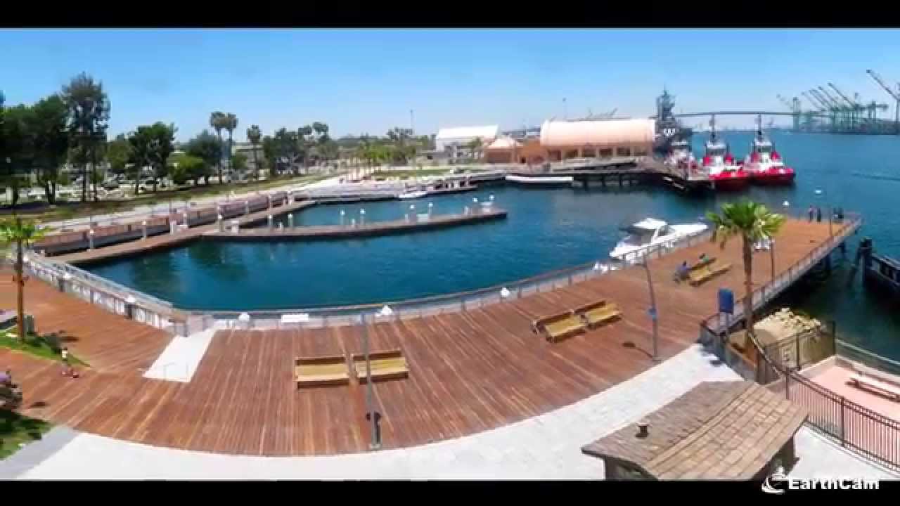 Earthcam- Downtown Harbor at LA Waterfront in the Port of LA - YouTube