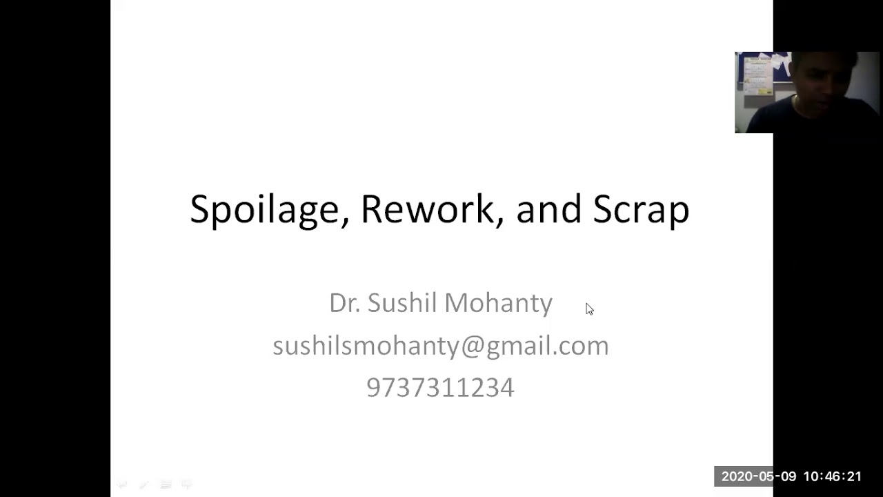 Spoilage, Rework and Scrap - YouTube