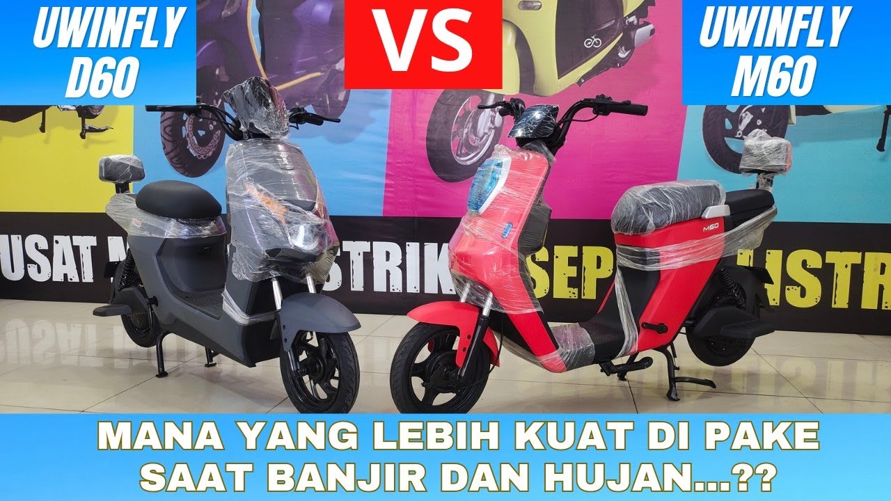Sepeda Listrik Uwinfly D60 vs M60 - YouTube