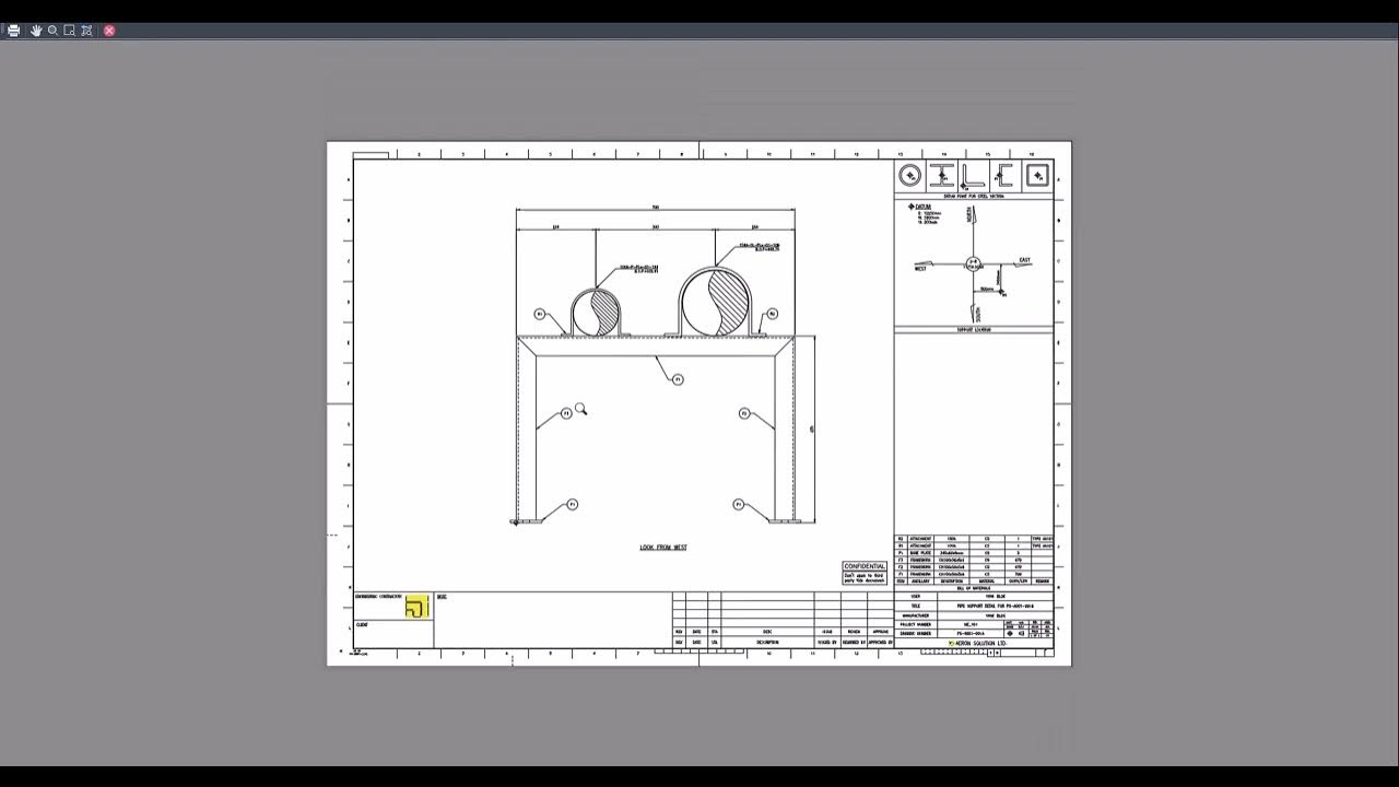 AutoCAD Plant 3D: Auto 2D Pipe Support Drawing - YouTube