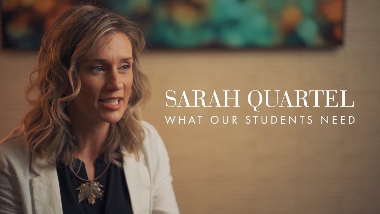 Sarah Quartel - What Our Students Need - YouTube