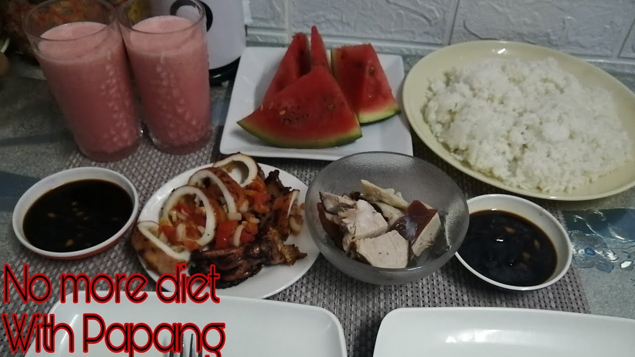 NO MORE DIET PAG KASAMA SI MISTER KUMAIN 😋😋 LECHON, INIHAW NA PUSIT ...