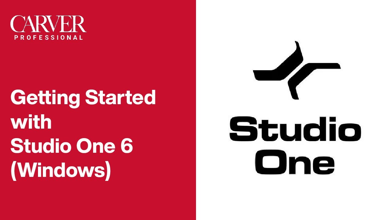 Getting Started with Studio One 6 (Windows) - YouTube