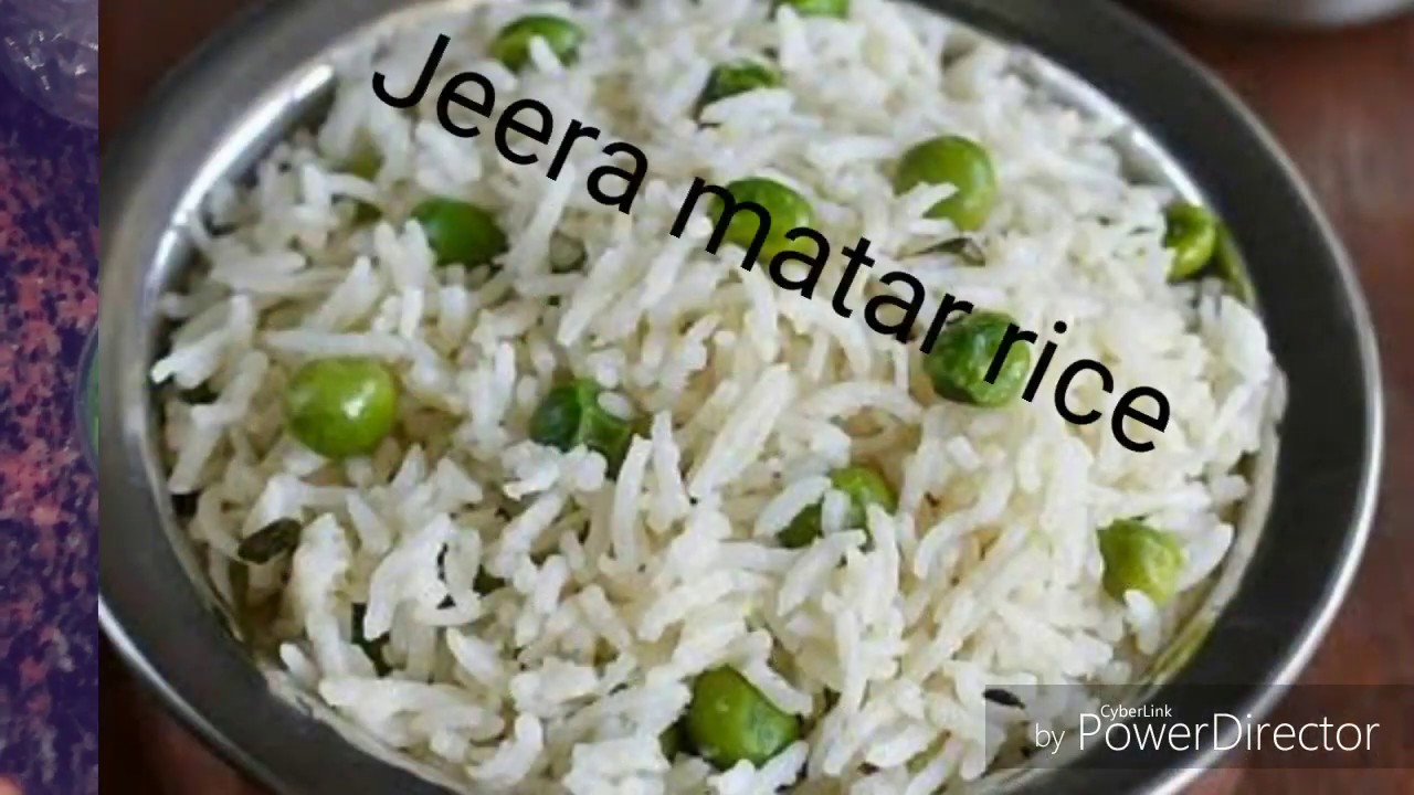 Jeera Matar Rice 😋😋 - YouTube