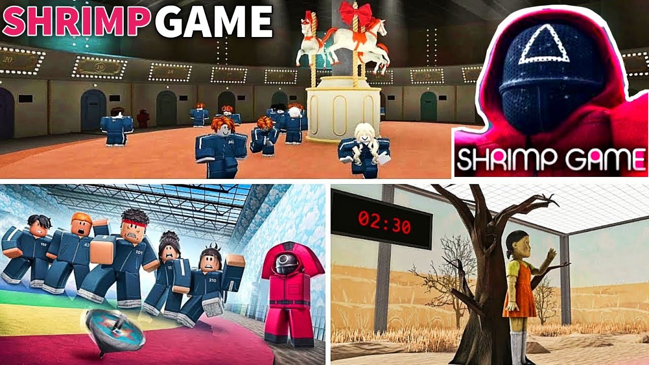 SHRIMP GAME - Full Gameplay ( All Games ) - Roblox - YouTube