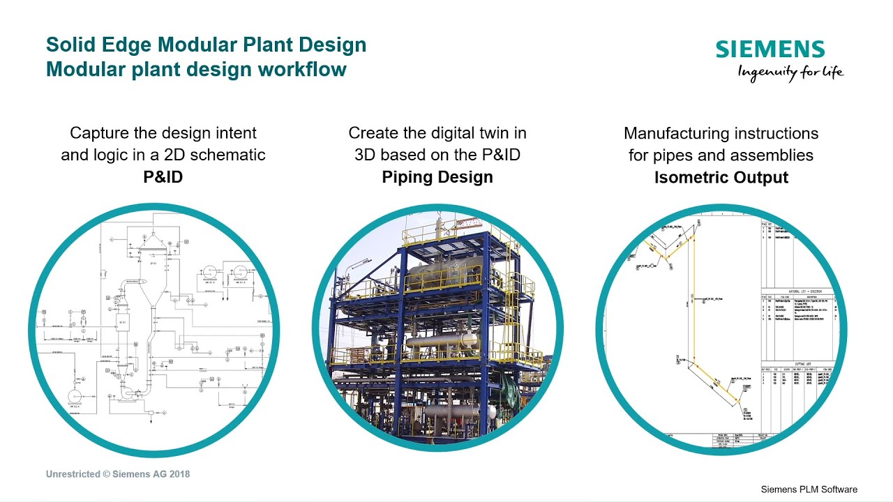 Solid Edge Modular Plant Design Webinar - YouTube