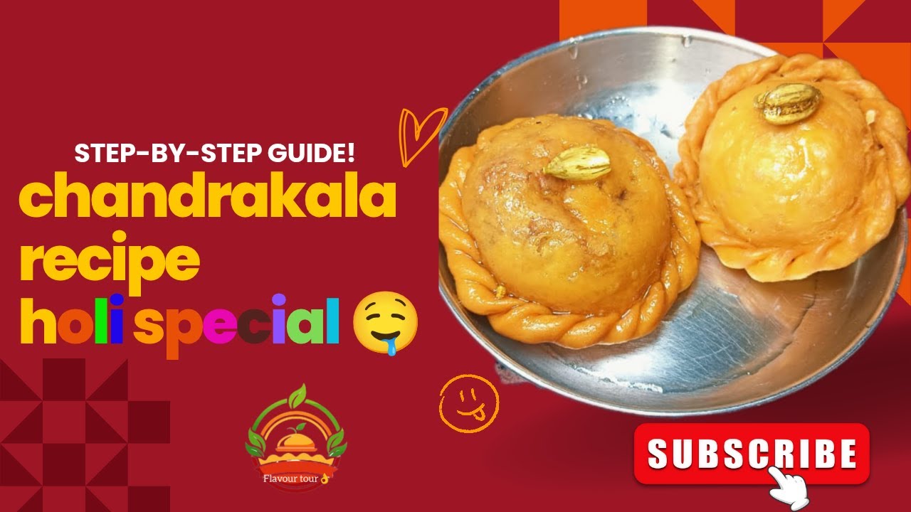 Holi special chandrakala sweets recipe/ chandrakala recipe / # ...