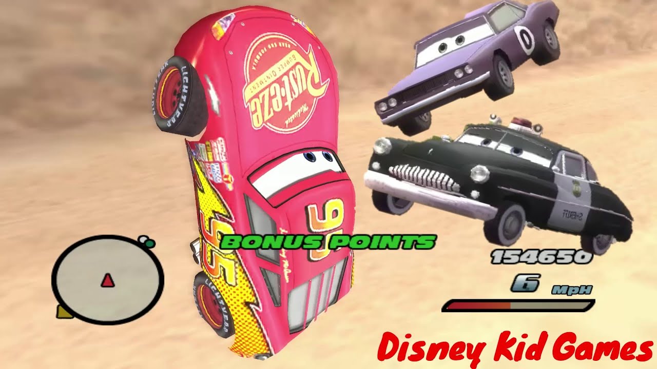 Disney Pixars Cars Movie Game Crash Mcqueen 464 Tumble McQueen - YouTube