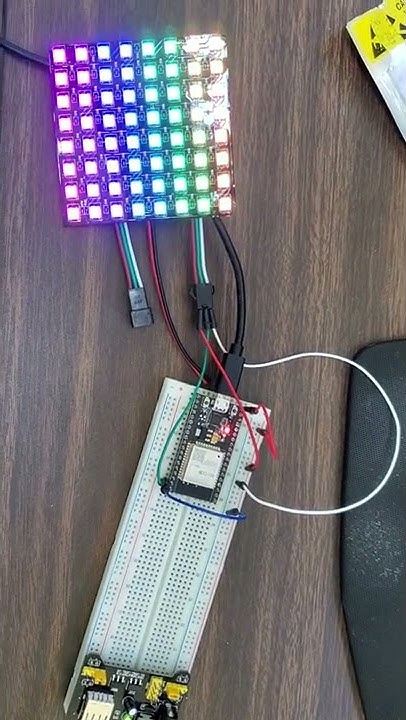 Wiring my ESP32 to WS2812B 8x8 Light Matrix - YouTube