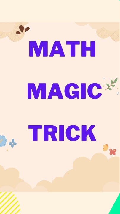 Math Magic Trick - Short Method - YouTube