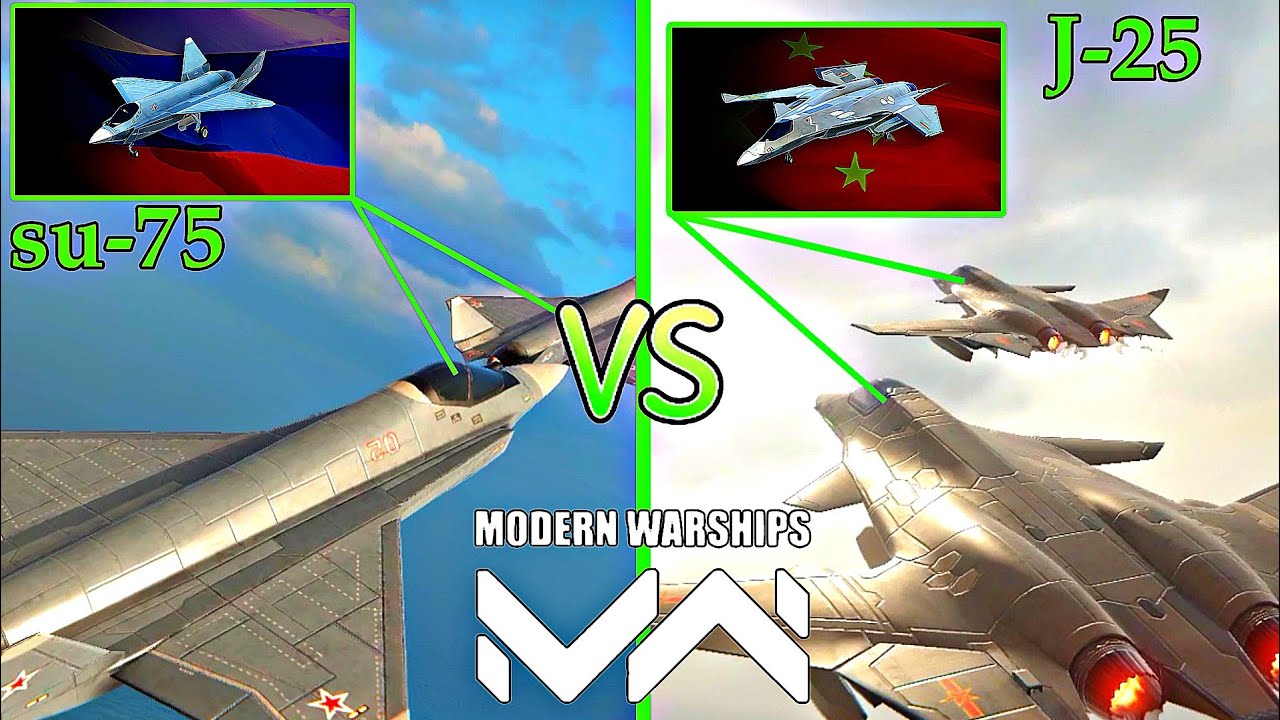 J-25 VS su-75 || Who is the fighter with the most damage/من هي المقاتله ...