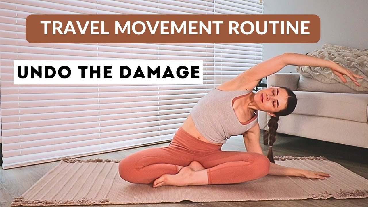 10 Minute Travel Routine | Deep Stretch And Joint Lubrication | Back ...