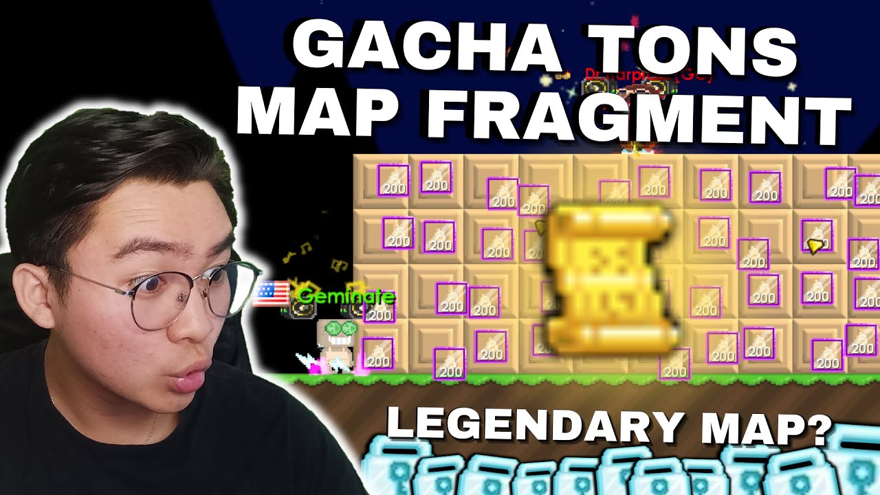 GACHA TONS MAP FRAGMENT!! LEGENDARY MAP KAH?! | Growtopia Gacha Profit 2024 - YouTube